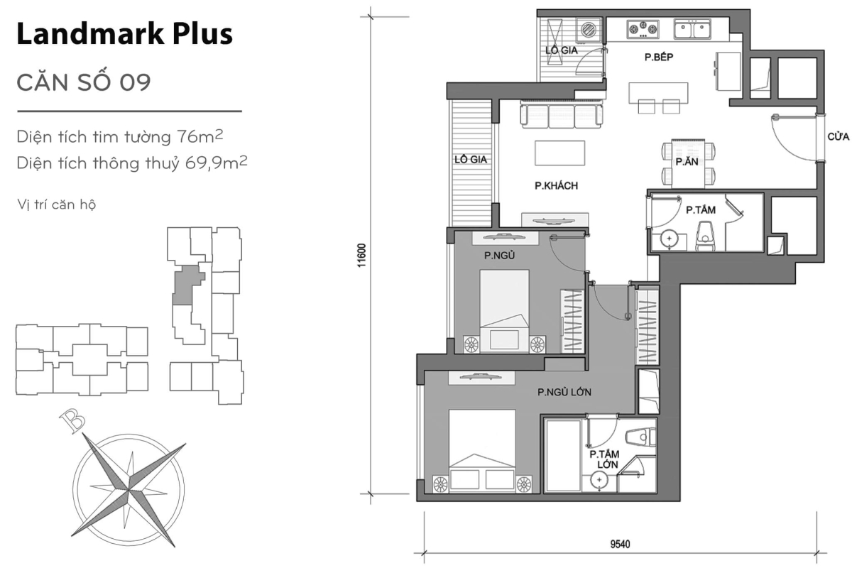 Layout Landmark Plus – Mặt bằng Landmark Plus – Vinhomes Central Park ...