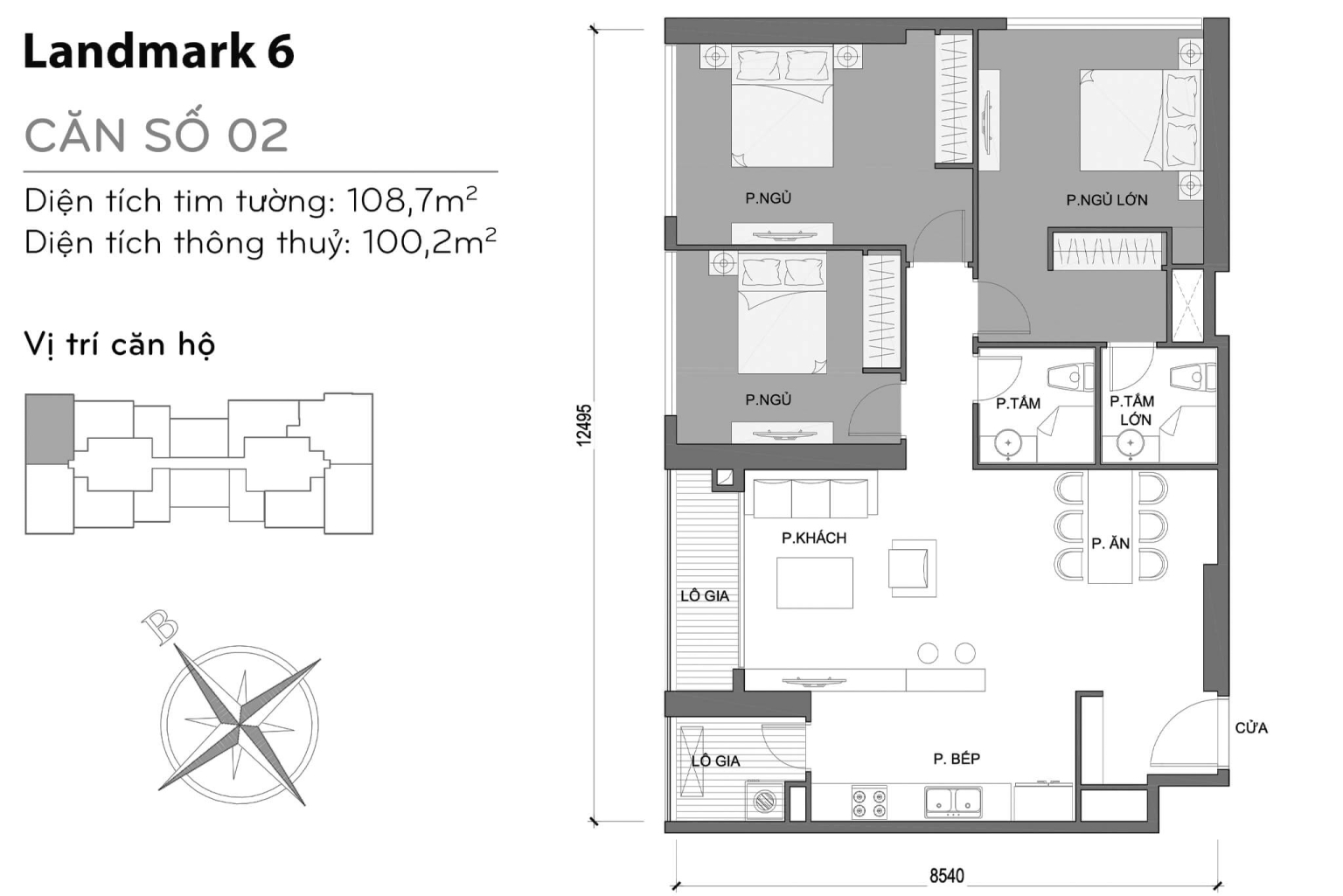 Layout Landmark 6 – Mặt bằng Landmark 6 – Vinhomes Central Park ...