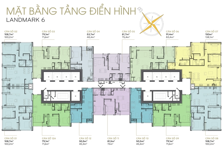 Layout Landmark 6 – Mặt bằng Landmark 6 – Vinhomes Central Park ...