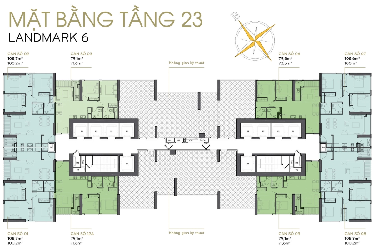 Layout Landmark 6 – Mặt bằng Landmark 6 – Vinhomes Central Park ...