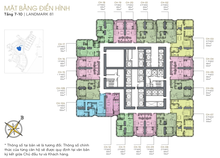 Layout Landmark 81 – Mặt bằng Landmark 81 – Vinhomes Central Park ...