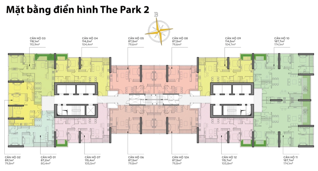 Layout Park 2 – Mặt bằng Park 2 – Vinhomes Central Park - Vinhomes ...
